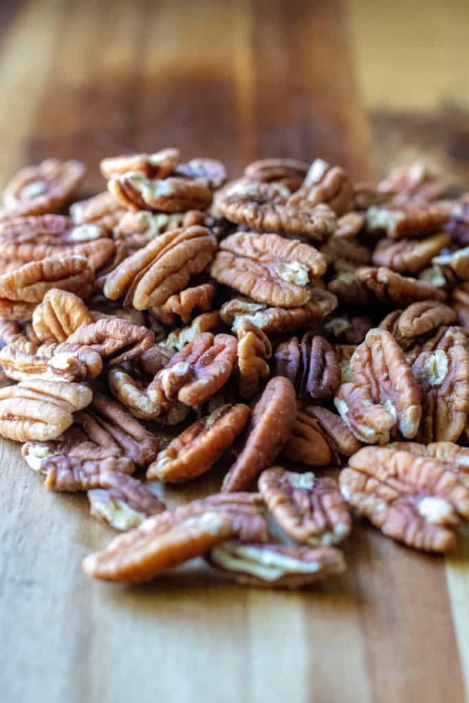 Cinnamon Sugar Candied Pecans | A Wicked Whisk